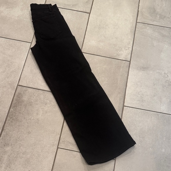 Frame Denim | Jeans | Frame Denim Black Wide Leg Jeans | Poshmark